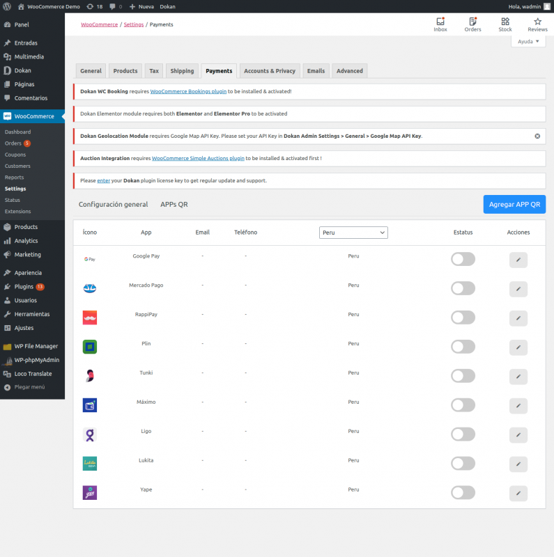 Emma Pay Woocommerce Costa Rica - Pagos QR - Pasarelas de Pagos